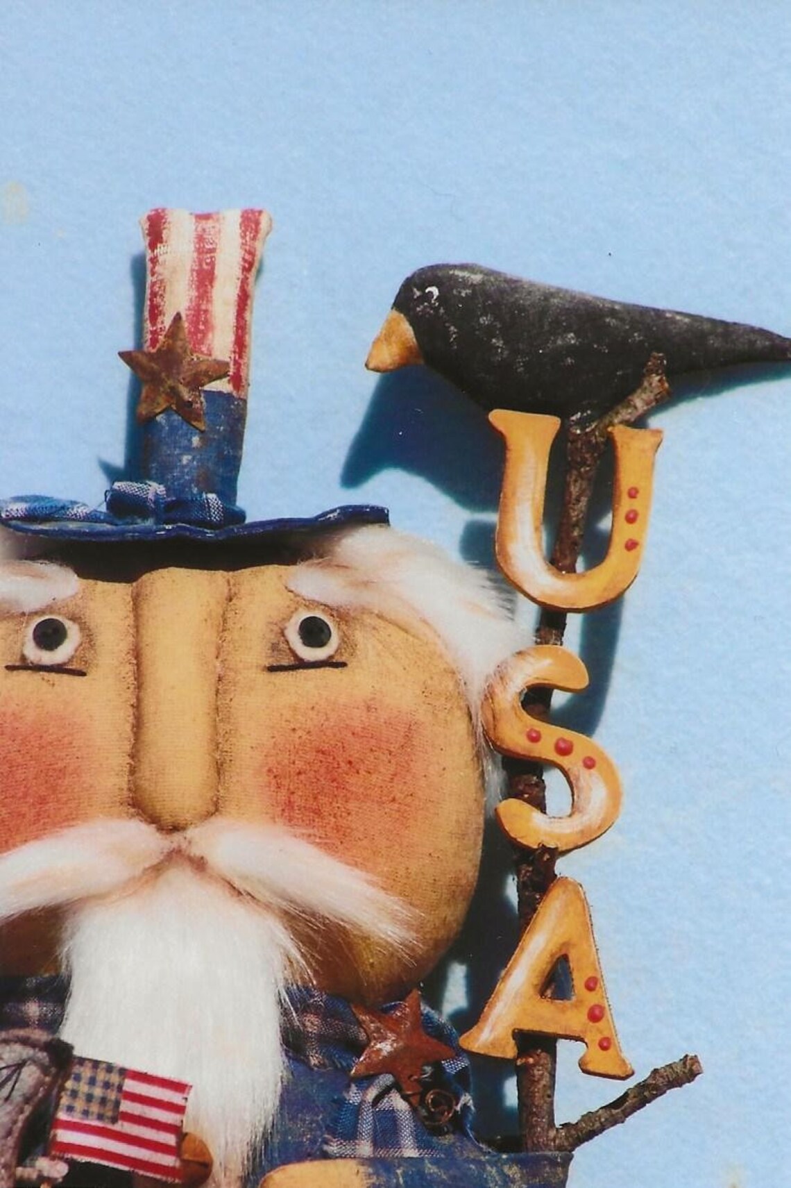 Primitive PATTERN Seasonal Men: Peter Rabbit and Uncle Sam | Etsy