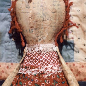 Primitive PATTERN the Papered Rag Doll - Etsy