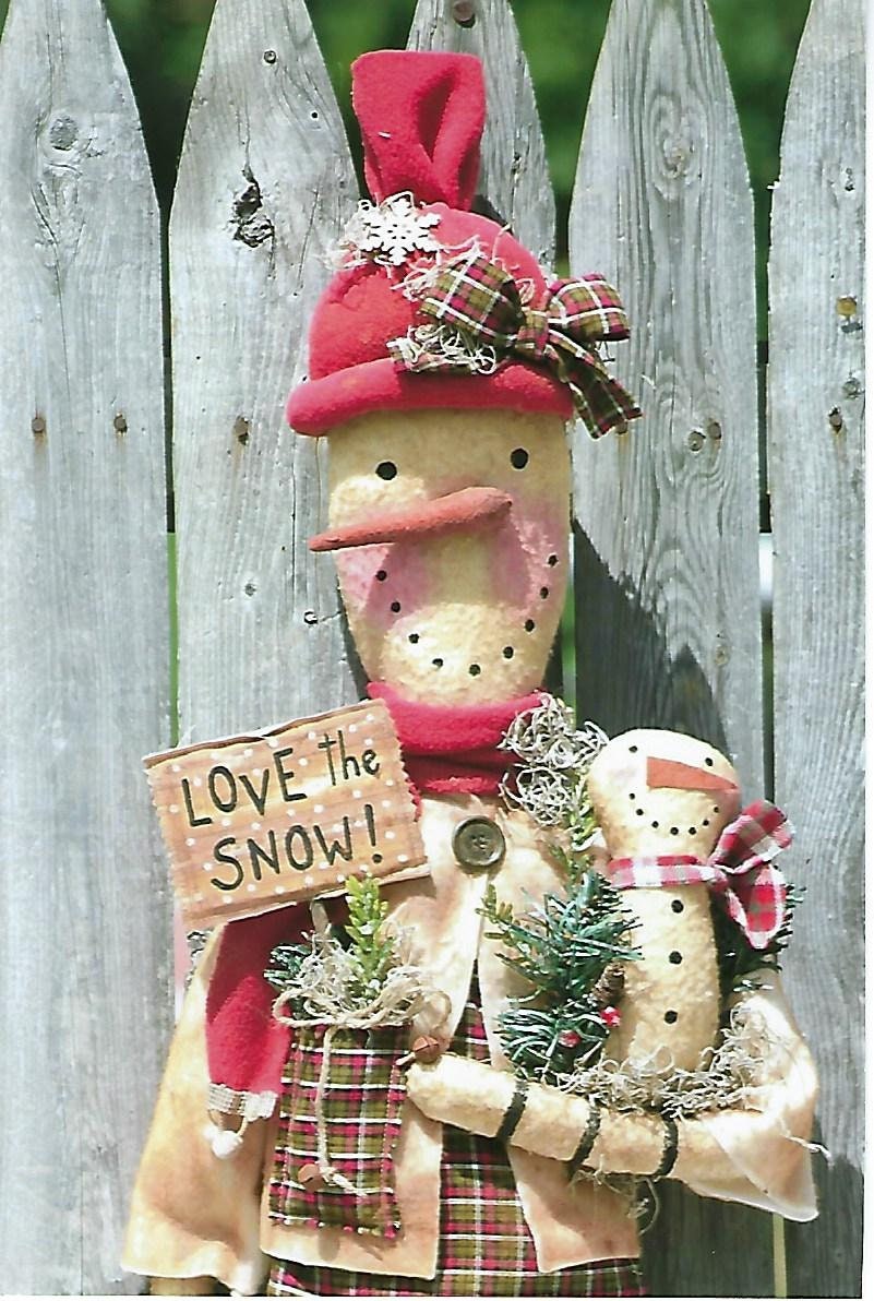 Sew Slim so Prim Snow Girl E-pattern - Etsy