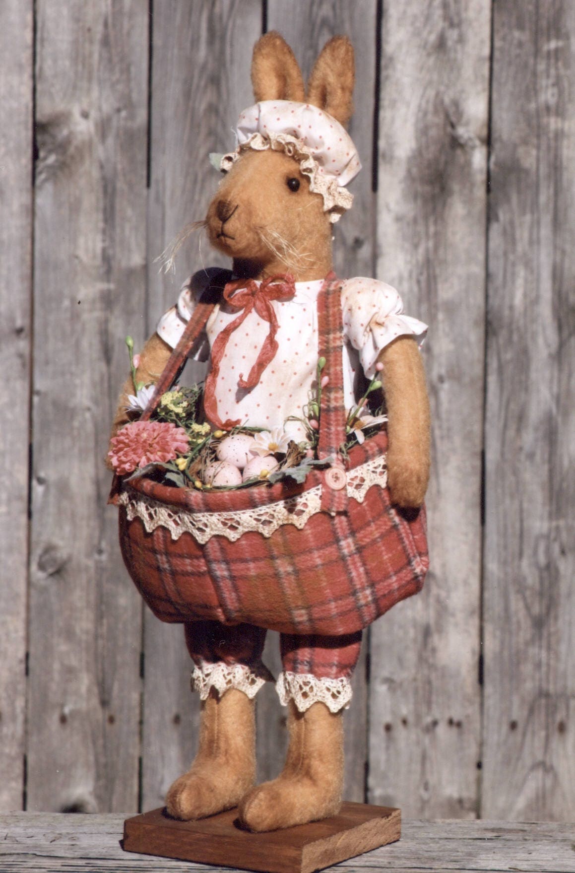 Primitive PATTERN Prim Bunny With Her spring - Etsy