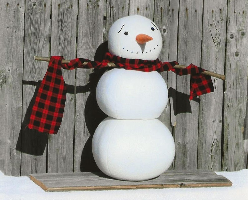 Woodland Snowman PATTERN - Etsy