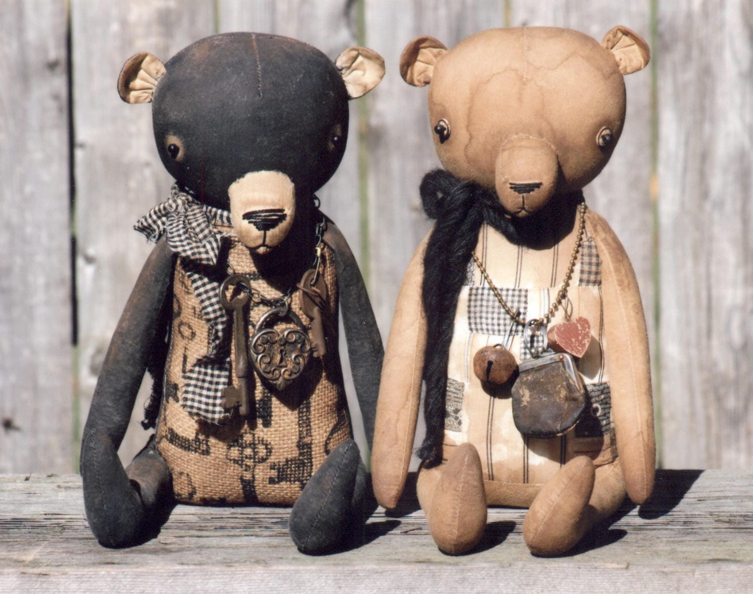 Primitive PATTERN Keepsake Teddy Bears - Etsy UK