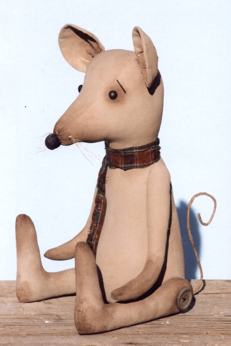 Primitive PATTERN Hanging Out Christmas Mouse | Etsy