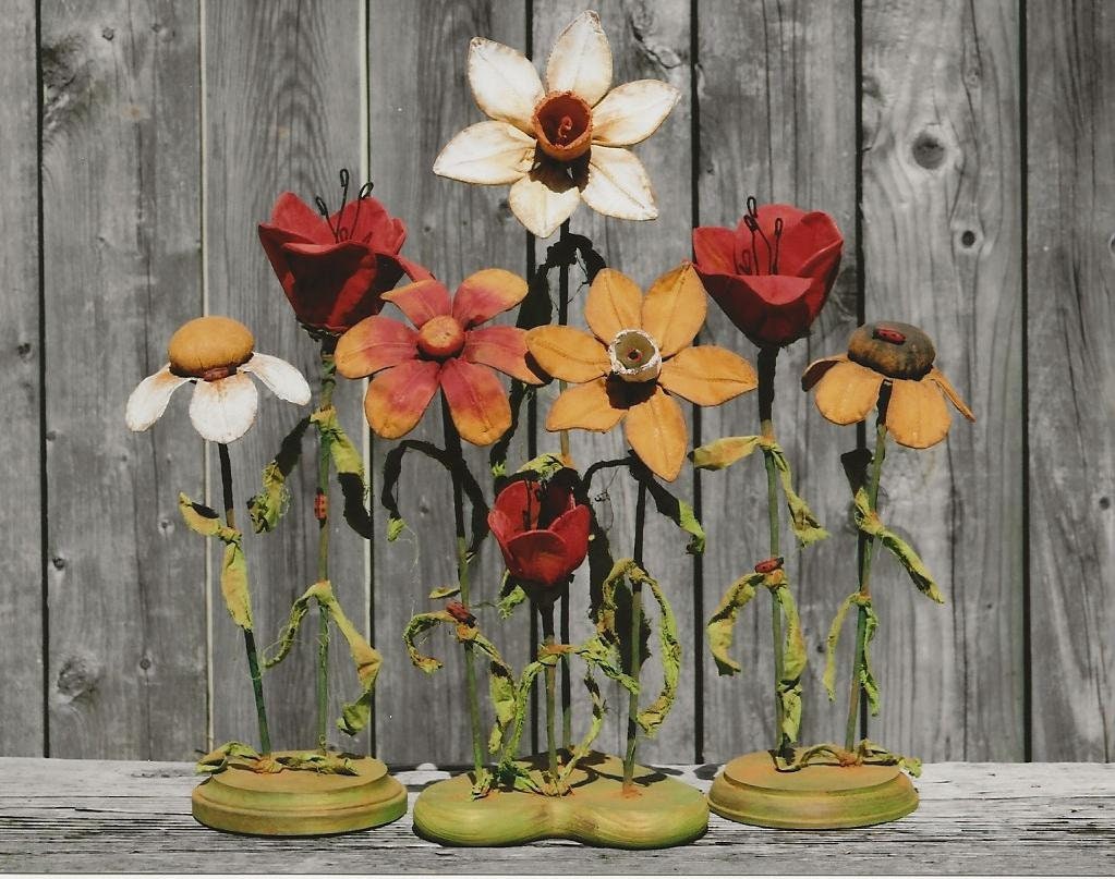 Primitive Garden Flowers Epattern - Etsy UK