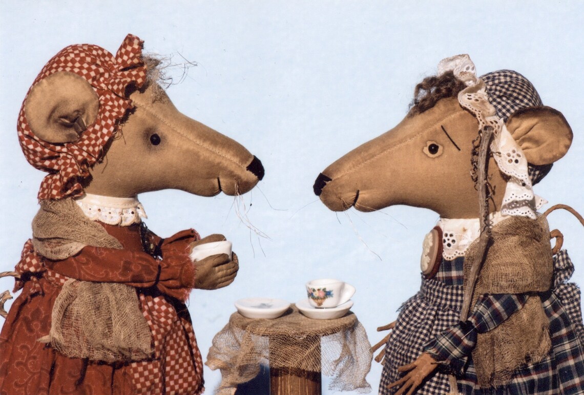 Primitive PATTERN Old Mother Mouse - Etsy