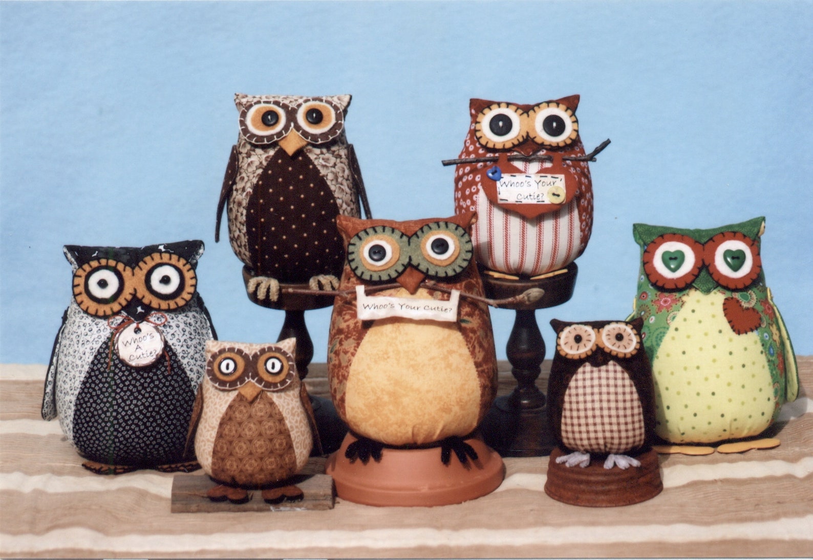 Primitive E-pattern Cutie Hooties - Etsy