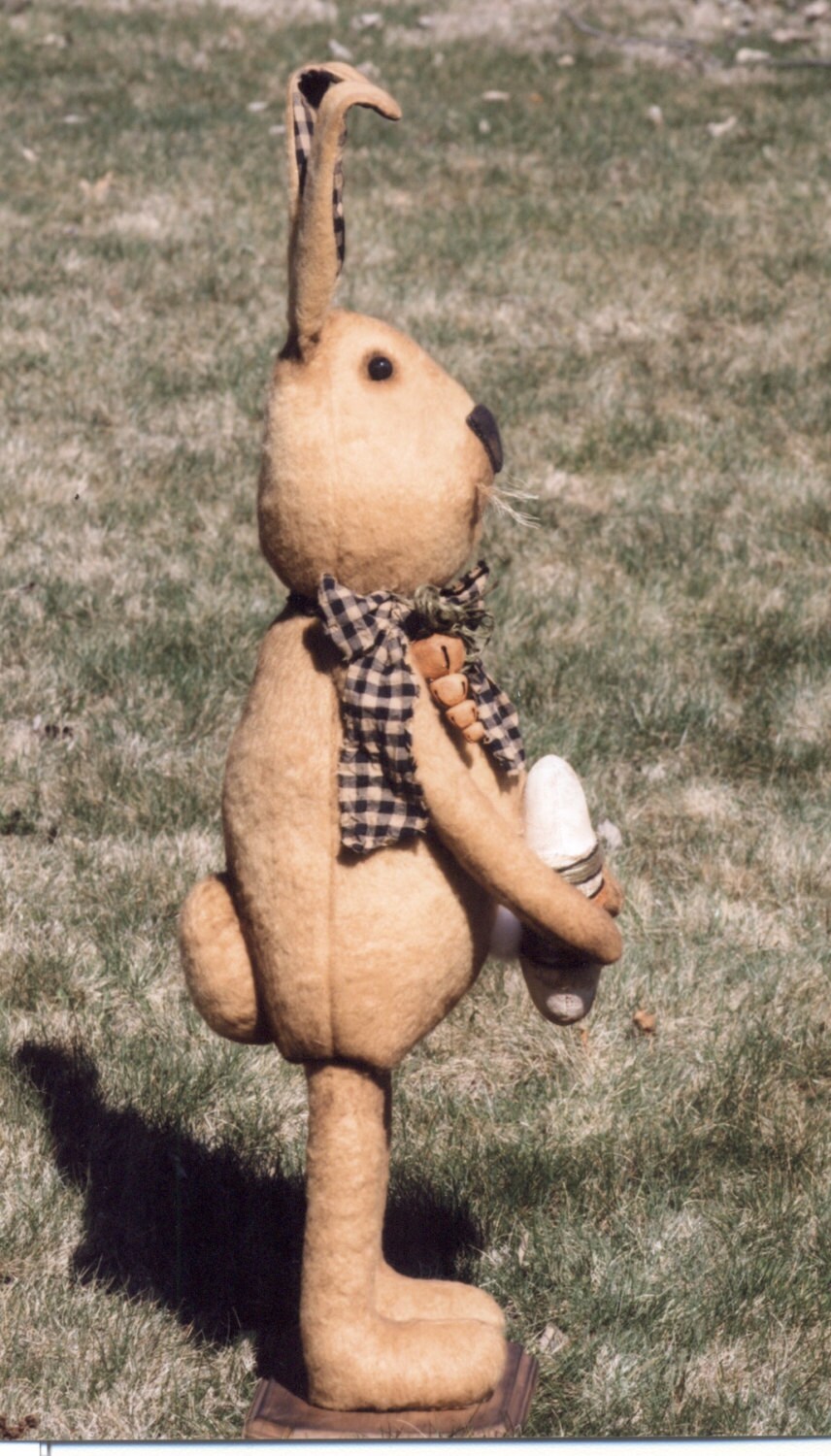 Primitive PATTERN Standing Big Boy Bunny - Etsy