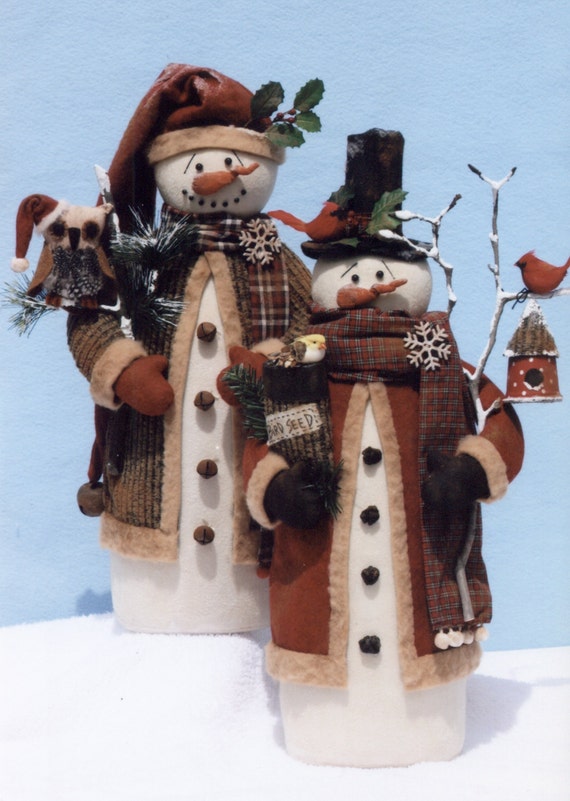 Primitive PATTERN Snowfolk | Etsy Canada