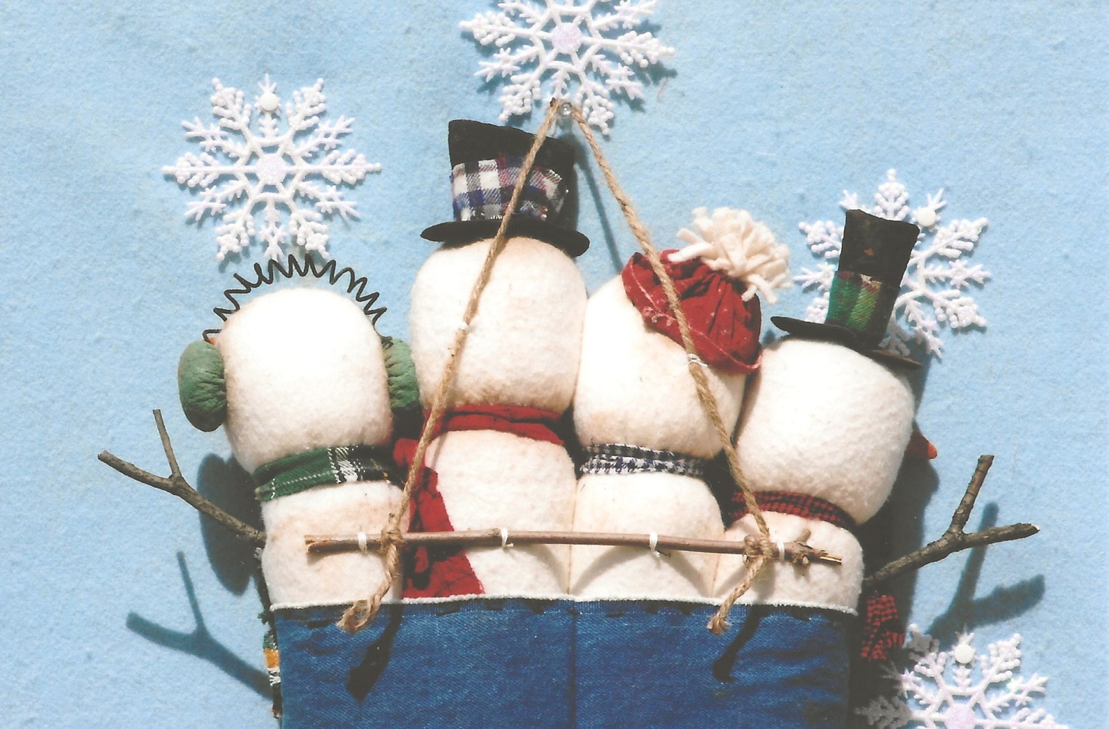 Packed Snow Sack Primitive Epattern | Etsy