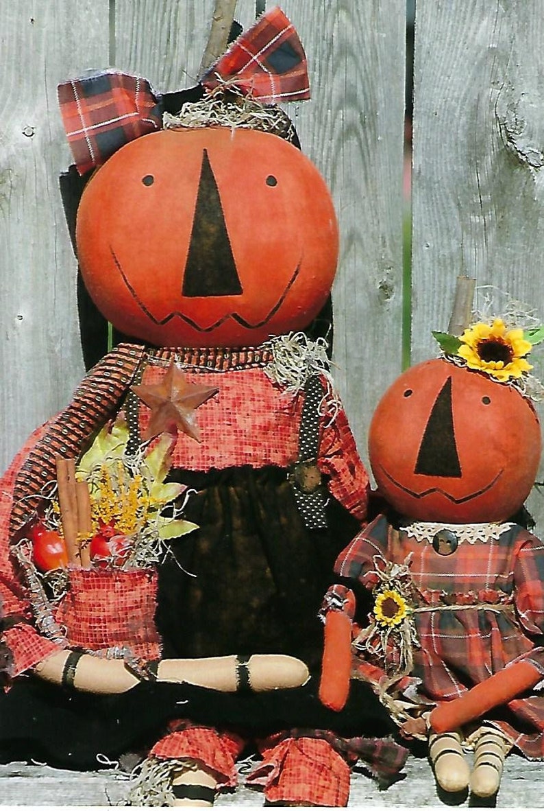 Pretty Prim Pumpkin Girls E-pattern - Etsy