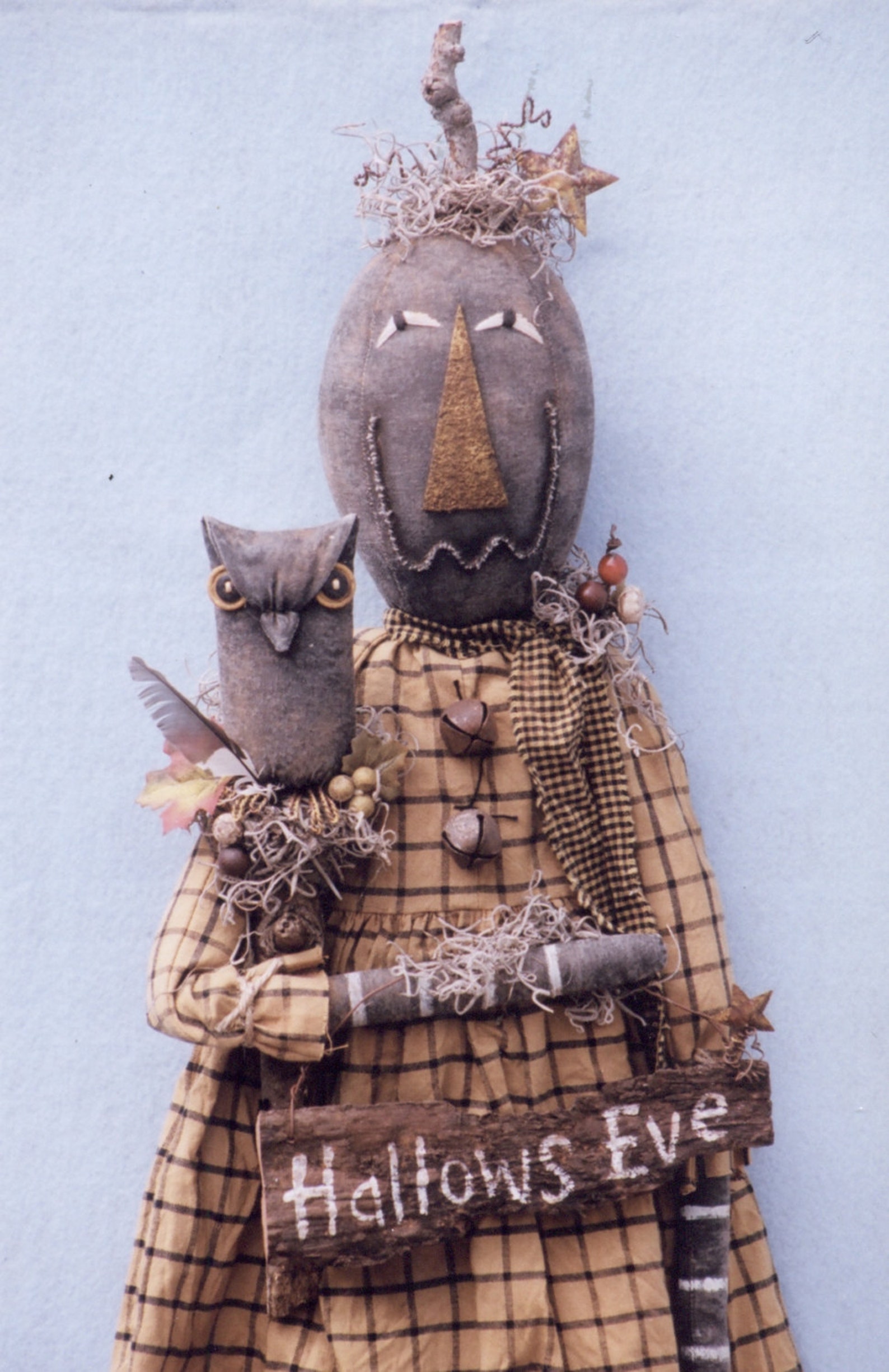 Primitive PATTERN Hallows Eve Pumpkin Girl - Etsy