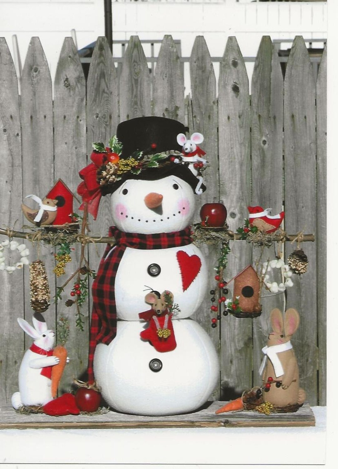 Woodland Snowman PATTERN - Etsy