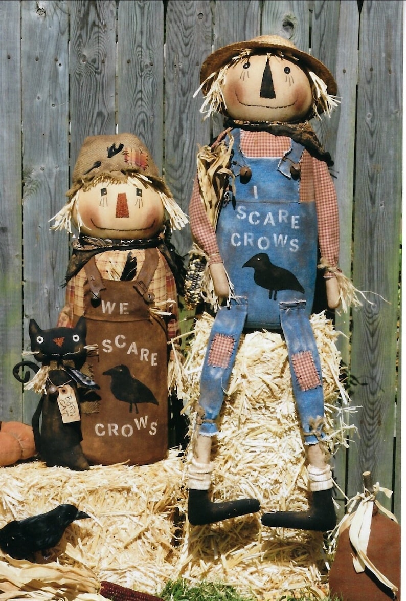 Scarecrow Stump Men E-pattern - Etsy