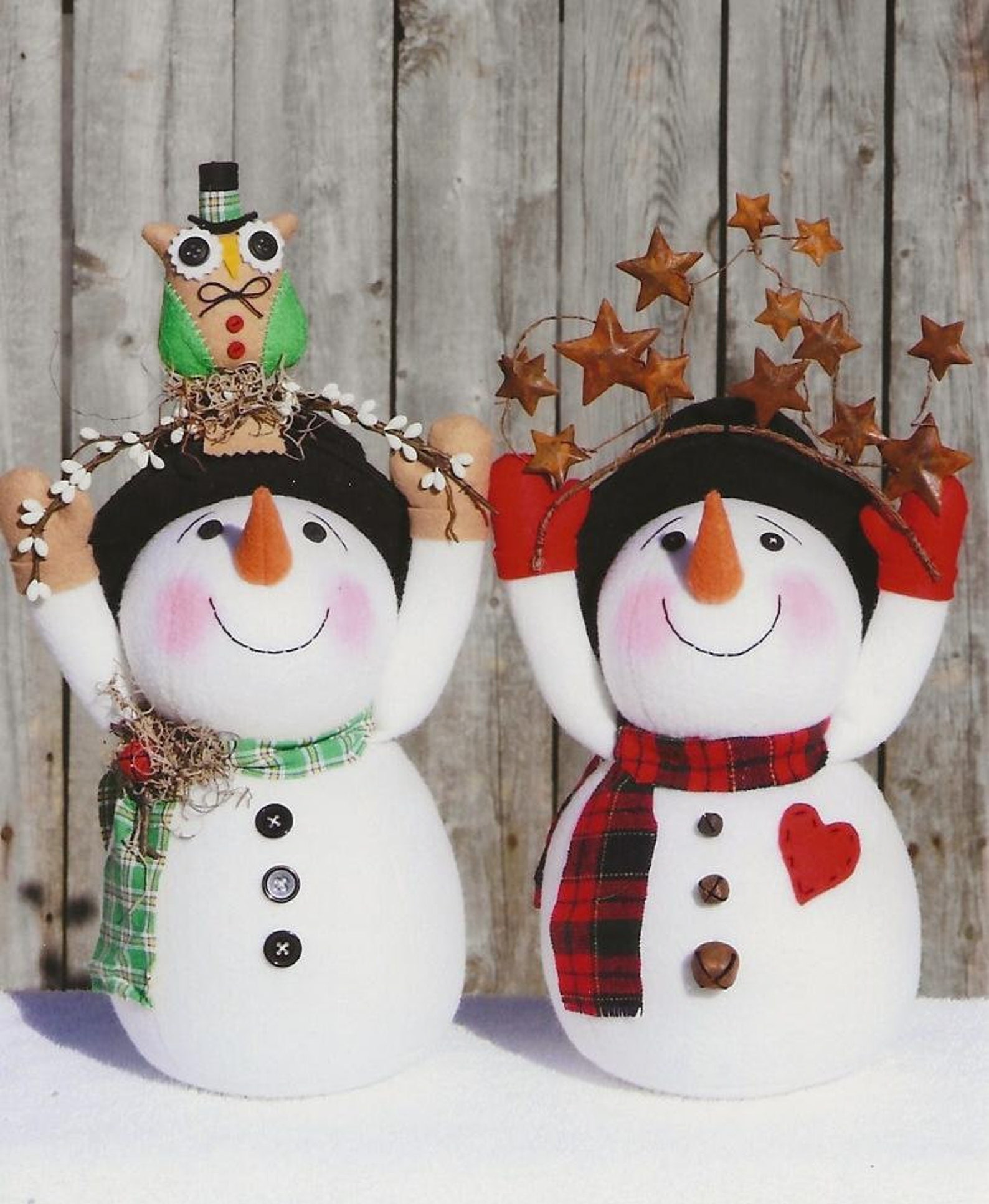 Roly Poly Snowmen E-pattern - Etsy