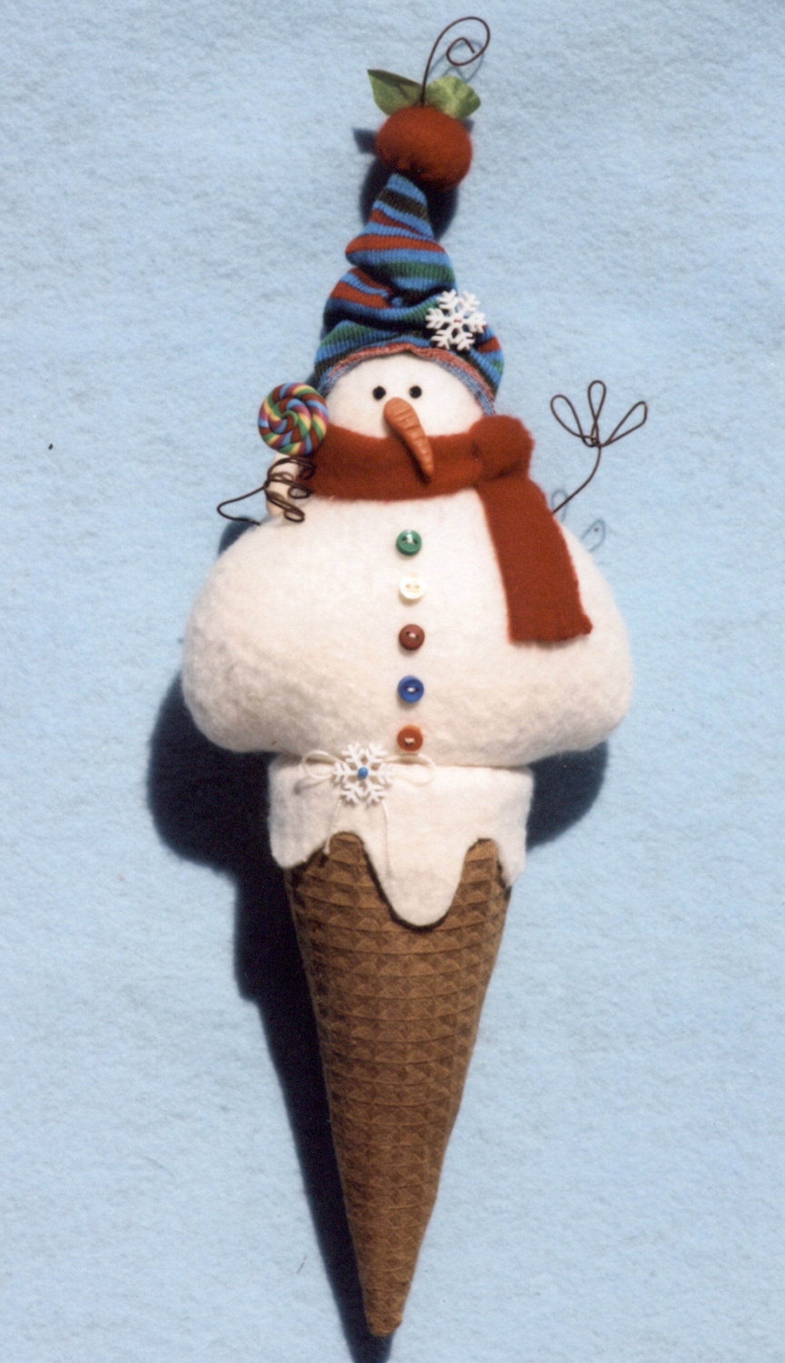 Primitive PATTERN Snow Cream Cones - Etsy