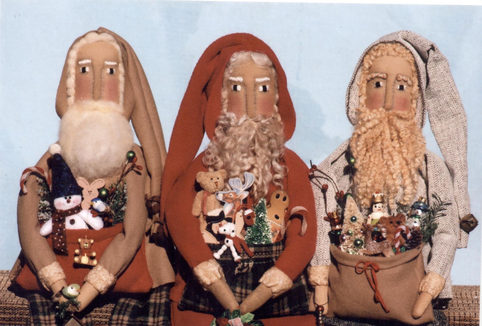 Primitive PATTERN Santa Folk - Etsy