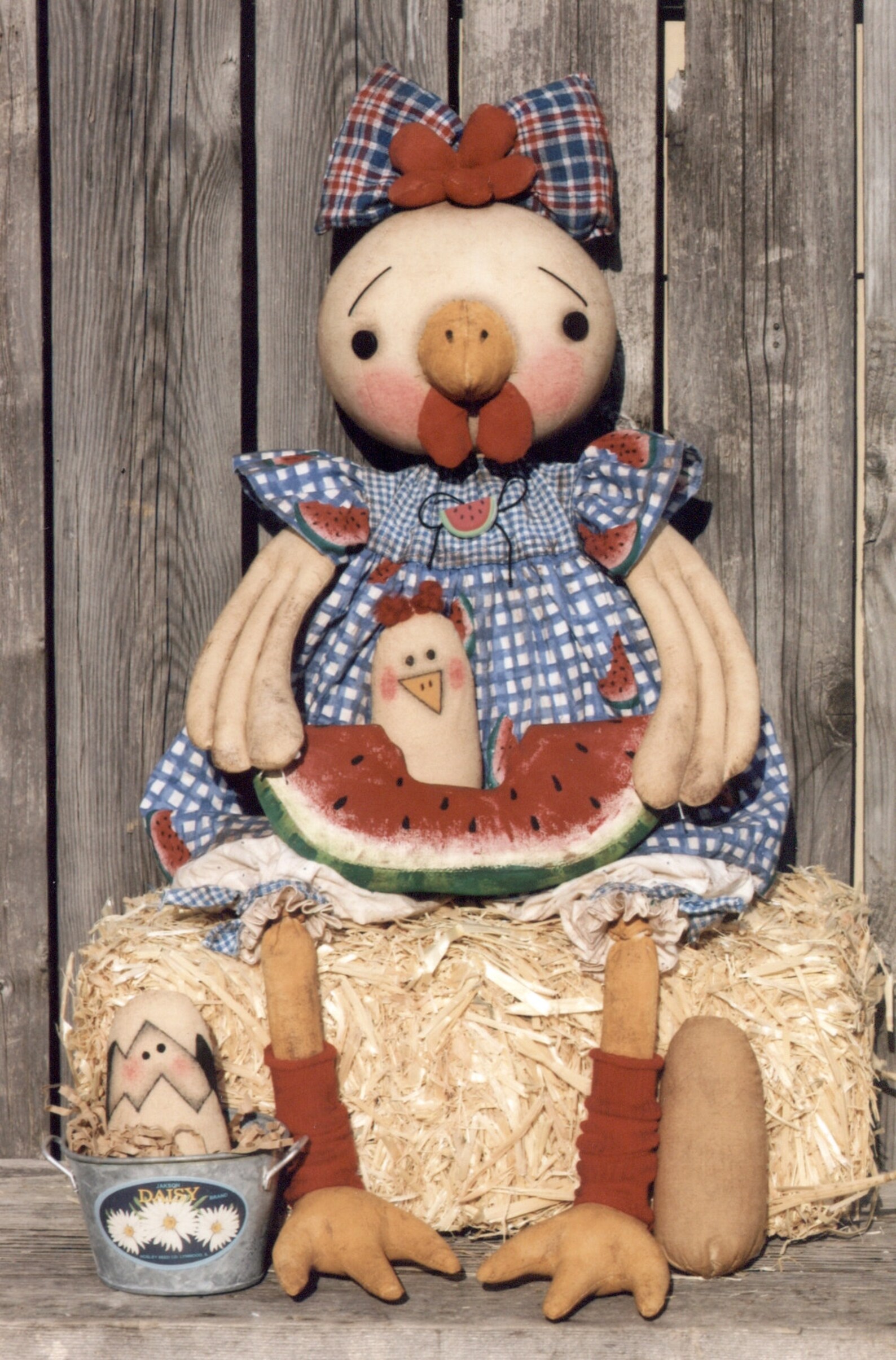 Primitive E-pattern Chelsea Chicken - Etsy