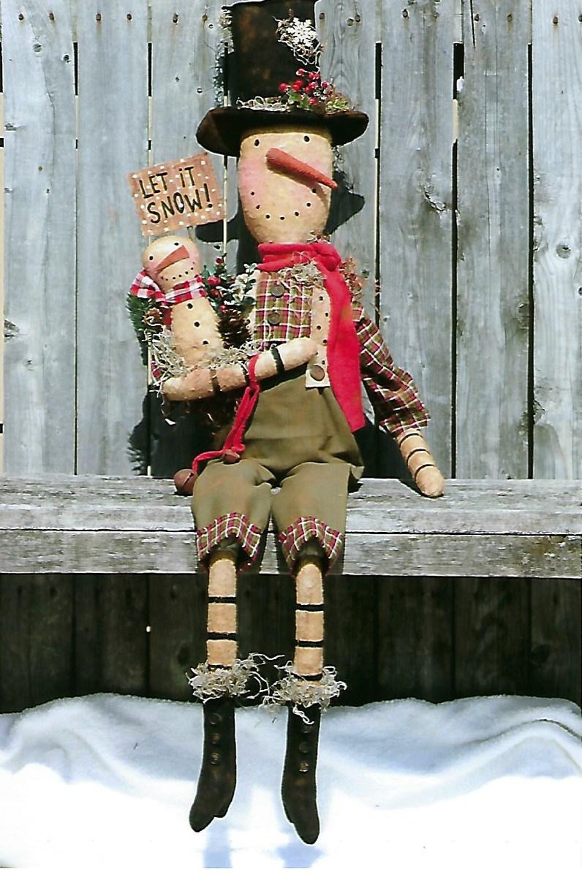 Sew Slim so Prim Snowman E-pattern - Etsy