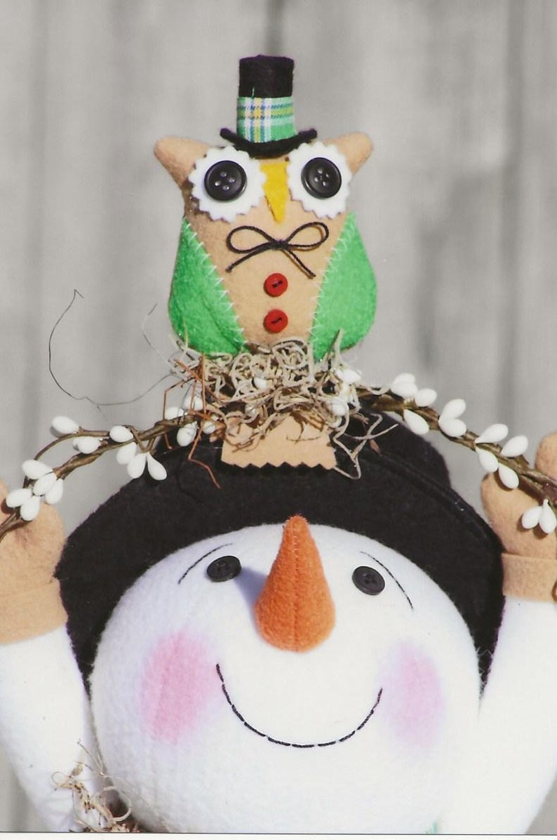 Roly Poly Snowmen Mailed Paper Pattern - Etsy