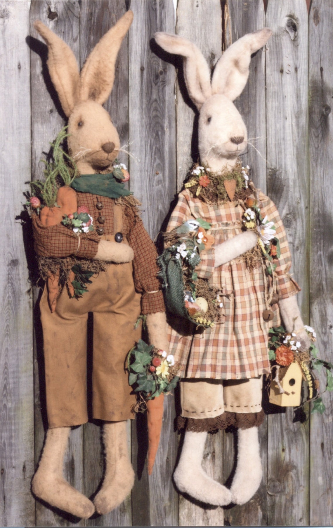 Primitive E-PATTERN Prim Bunnies Welcome Spring - Etsy