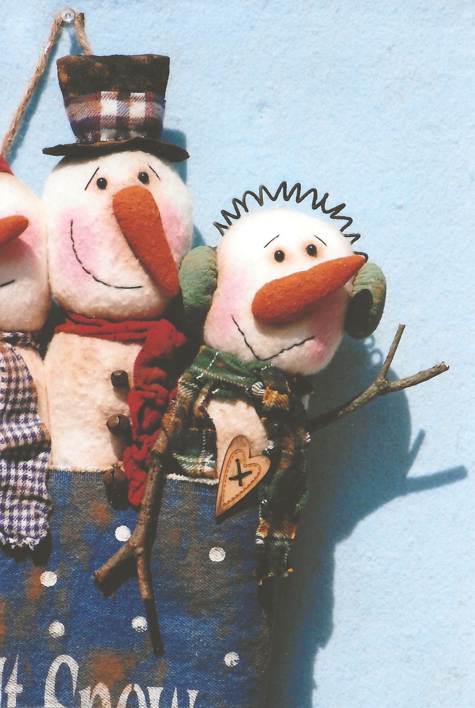 Packed Snow Sack Primitive Epattern | Etsy