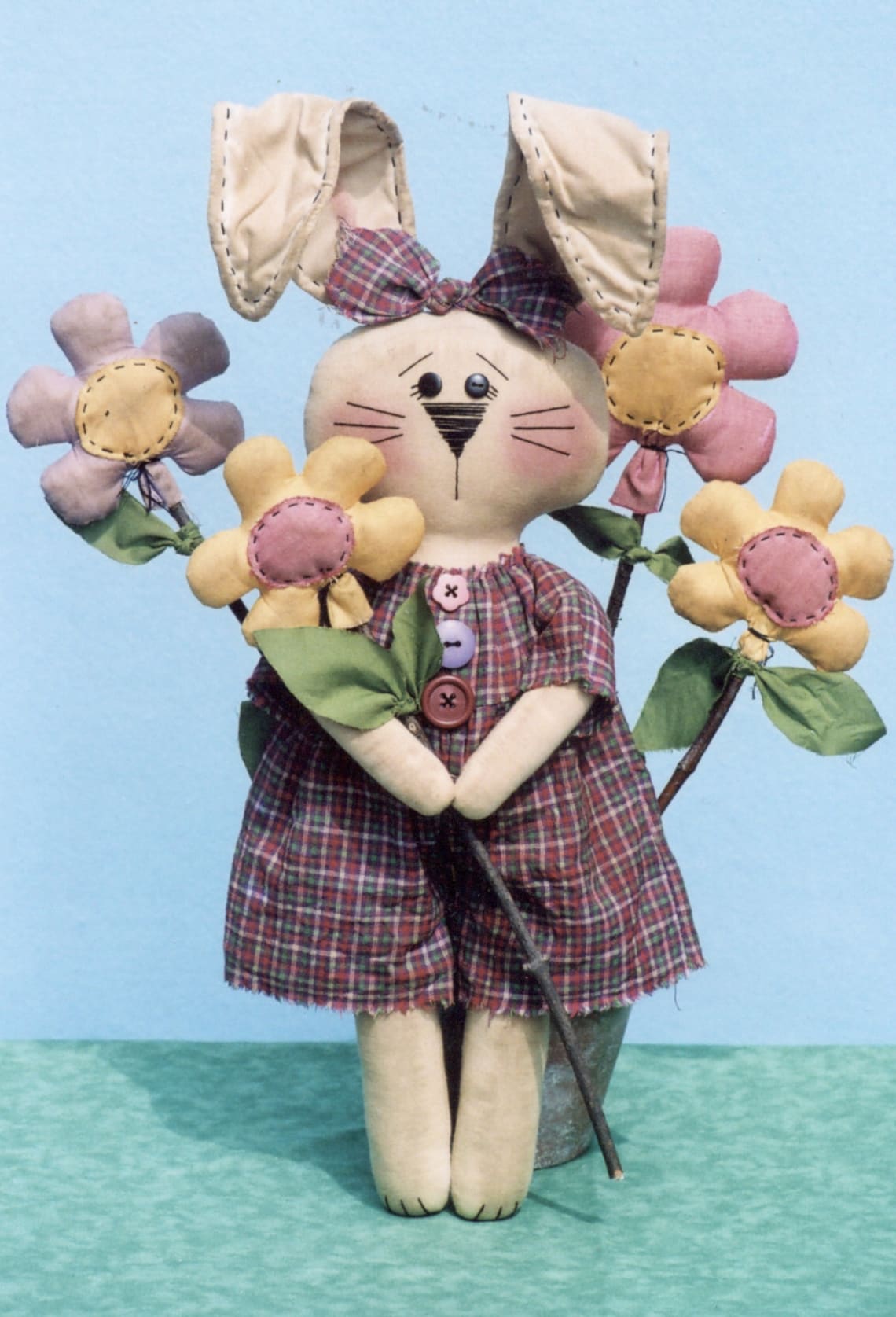 Primitive PATTERN Somebunny's Flower - Etsy