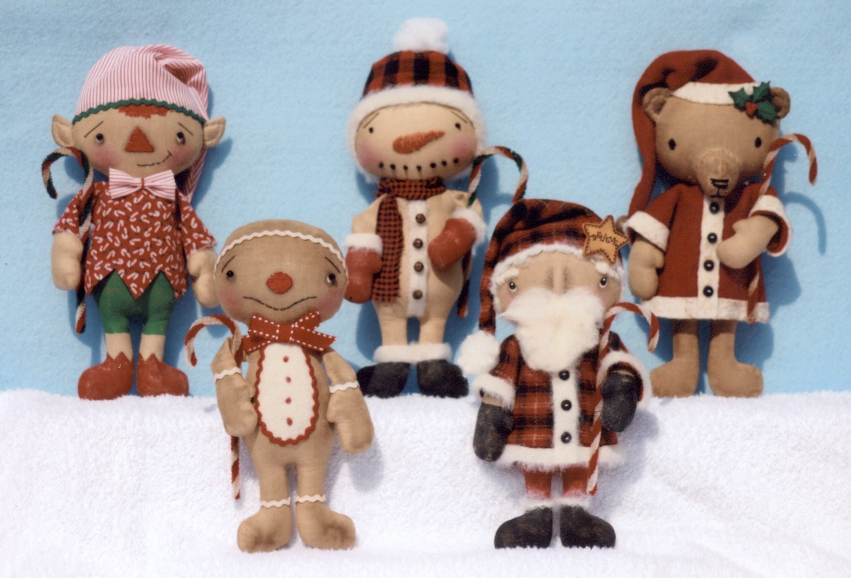 Primitive PATTERN Christmas Gathering Ornies the Boys - Etsy