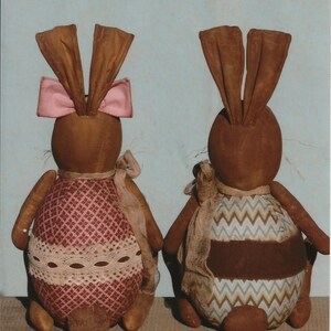 Bunnies With Their Prim Egg Bodies E-pattern - Etsy