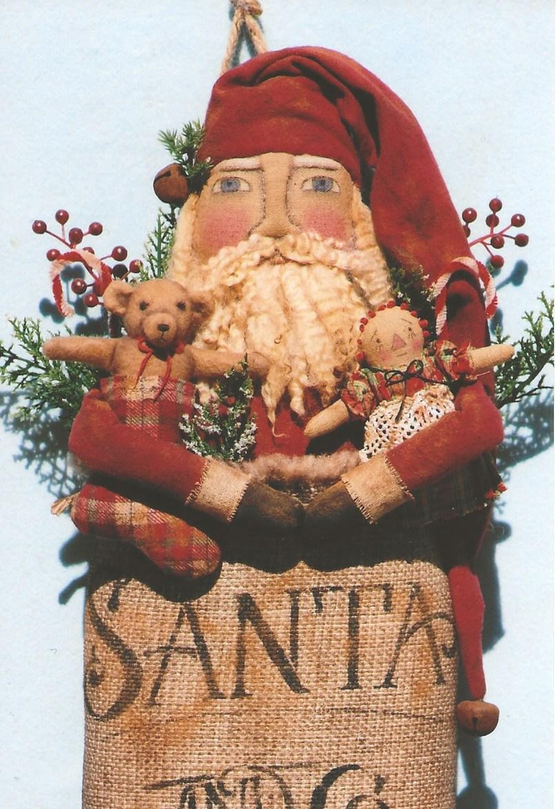 Santa Sacks Primitive Epattern - Etsy