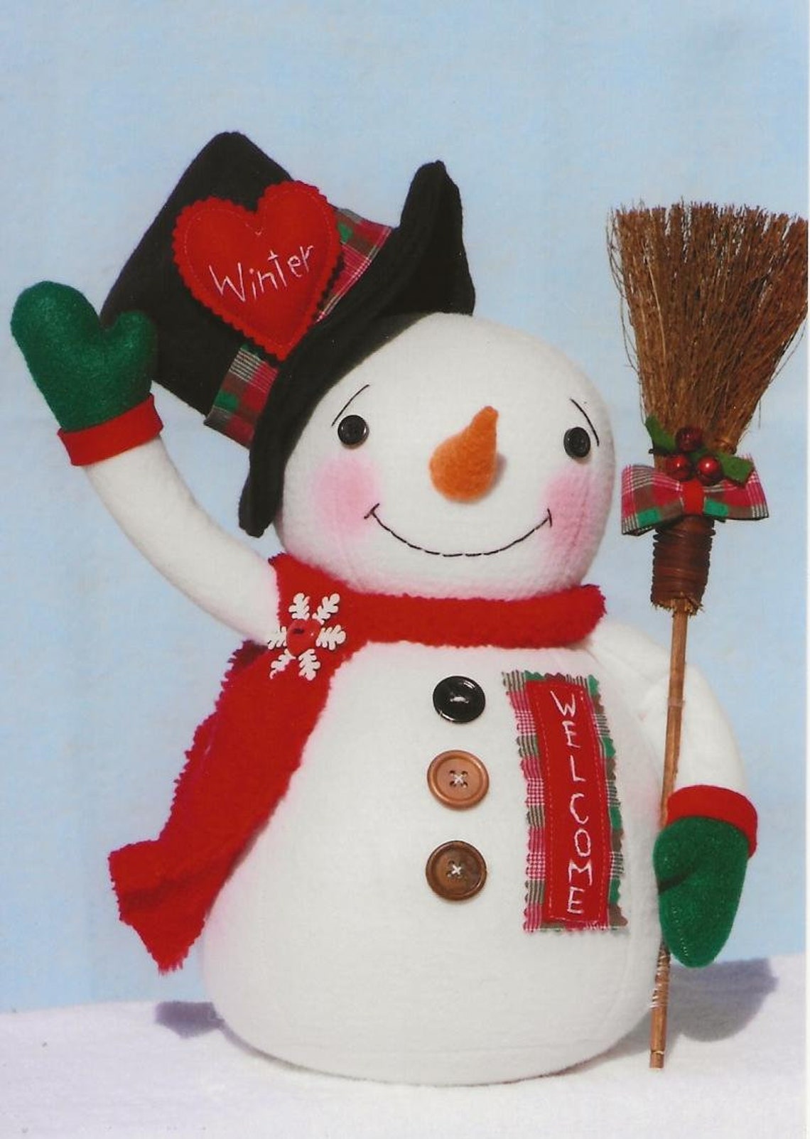 Roly Poly Snowmen Mailed Paper Pattern - Etsy