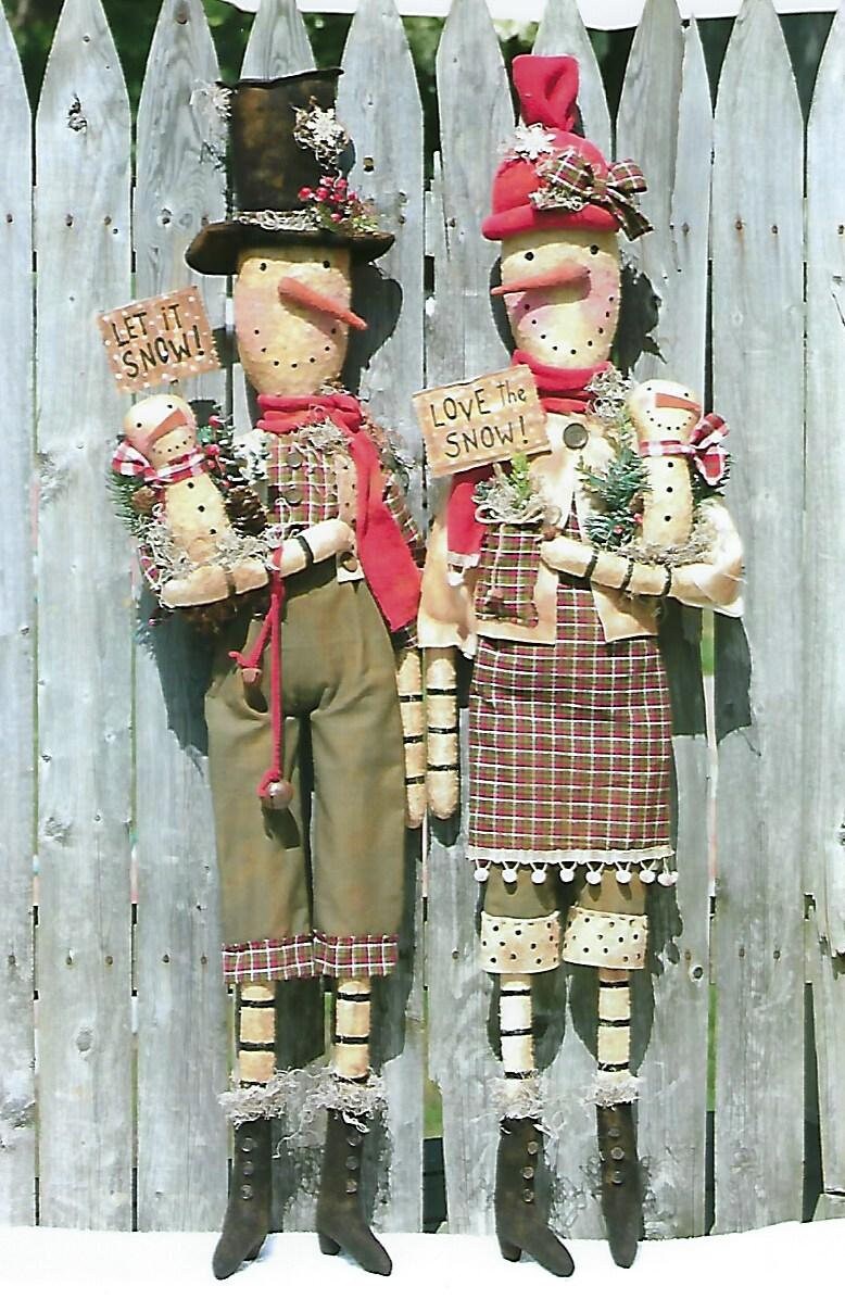 Sew Slim so Prim Snow Girl E-pattern - Etsy