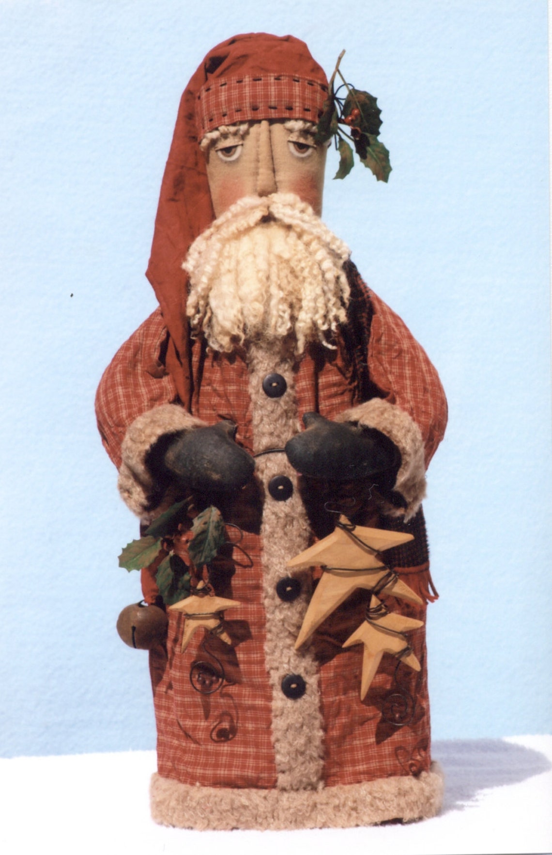 Primitive PATTERN Folk Art Santas | Etsy