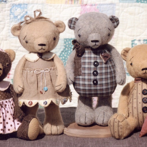 Primitive PATTERN Keepsake Teddy Bears - Etsy