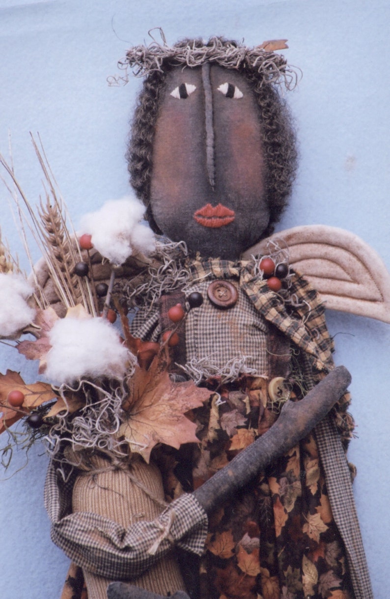 Primitive PATTERN harvest the Fields Angel - Etsy