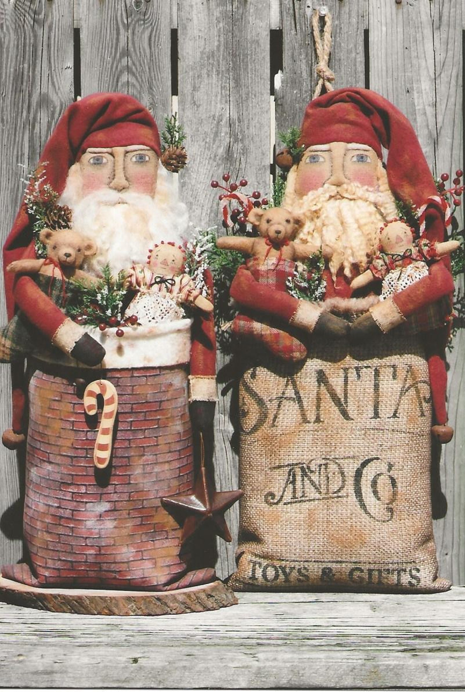 Santa Sacks Primitive Epattern - Etsy