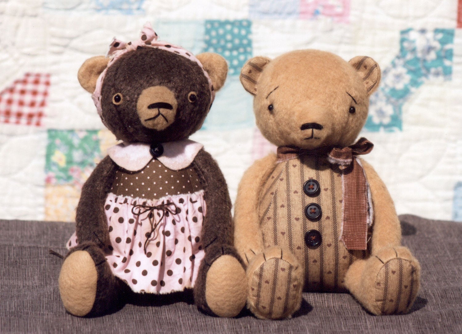 Primitive PATTERN Tubby Teddy Bears | Etsy