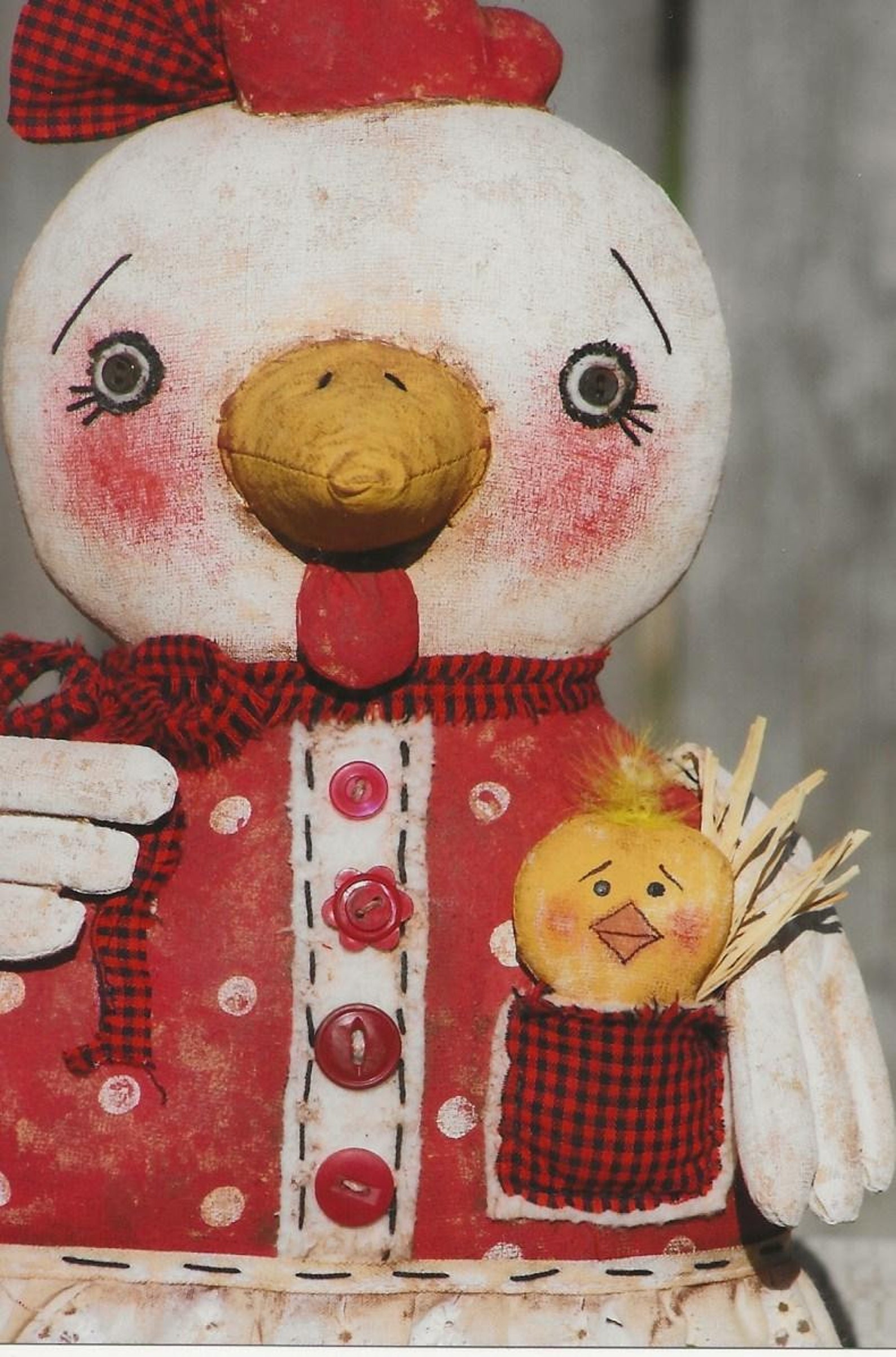 Primitive PATTERN Hettie Hen and Roy Rooster - Etsy