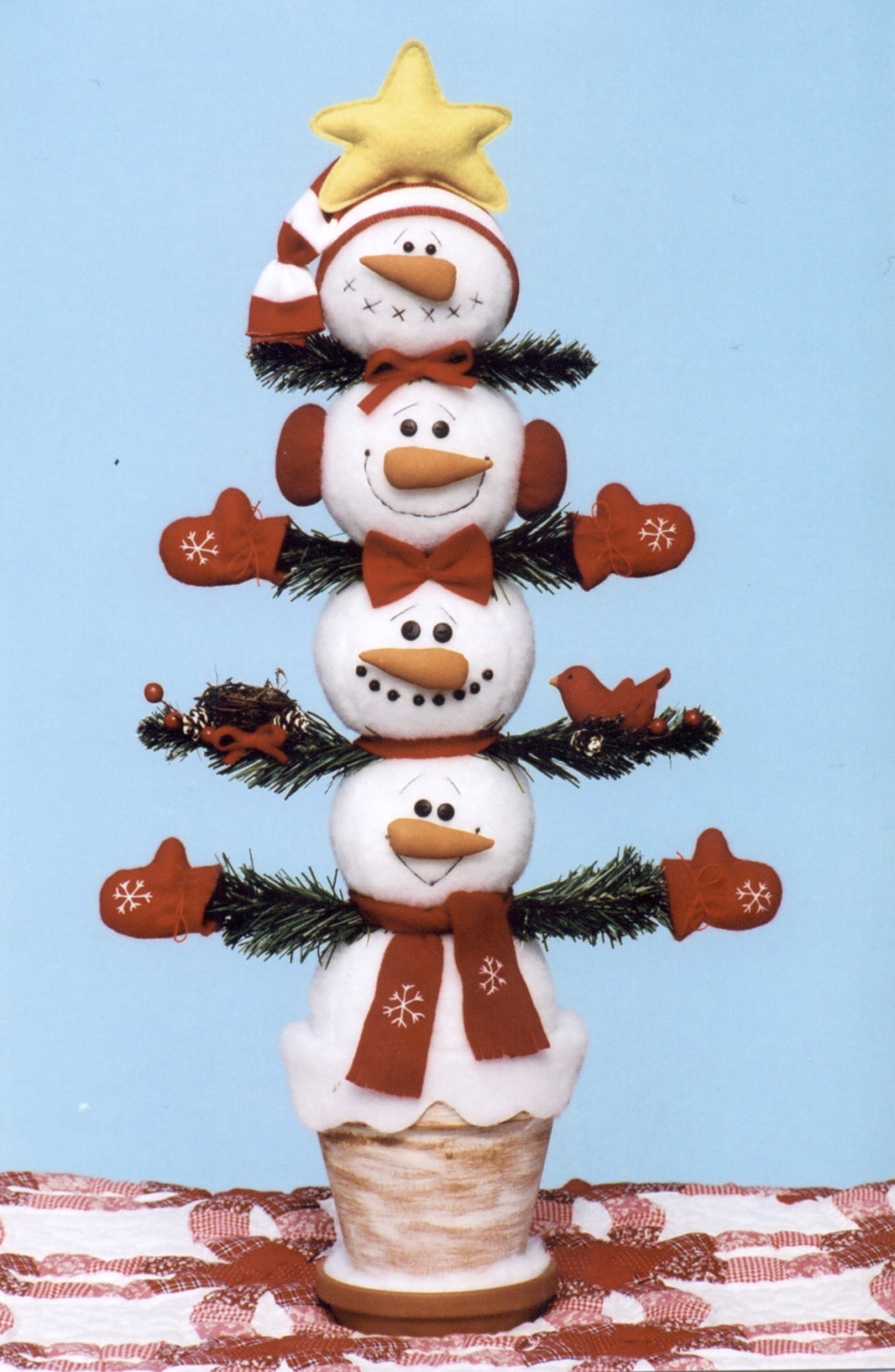Primitive PATTERN Snowball Tree - Etsy