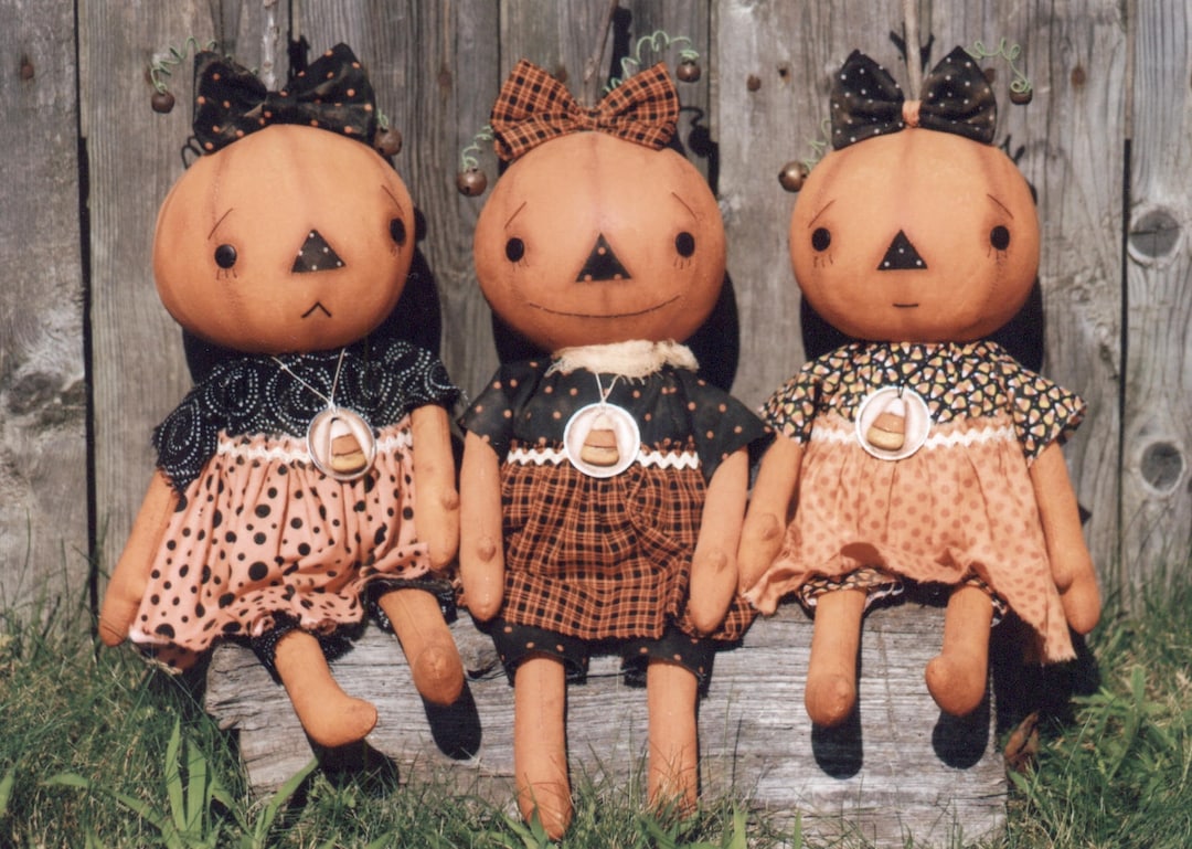 Primitive PATTERN Pumpkin Patooties - Etsy