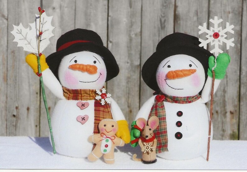 Roly Poly Snowmen E-pattern - Etsy
