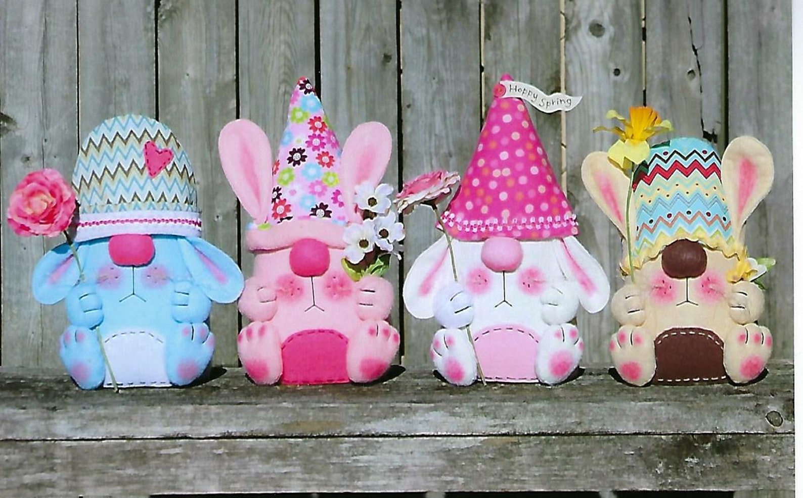 Hoppy Spring Bunny Gnomes Epattern - Etsy