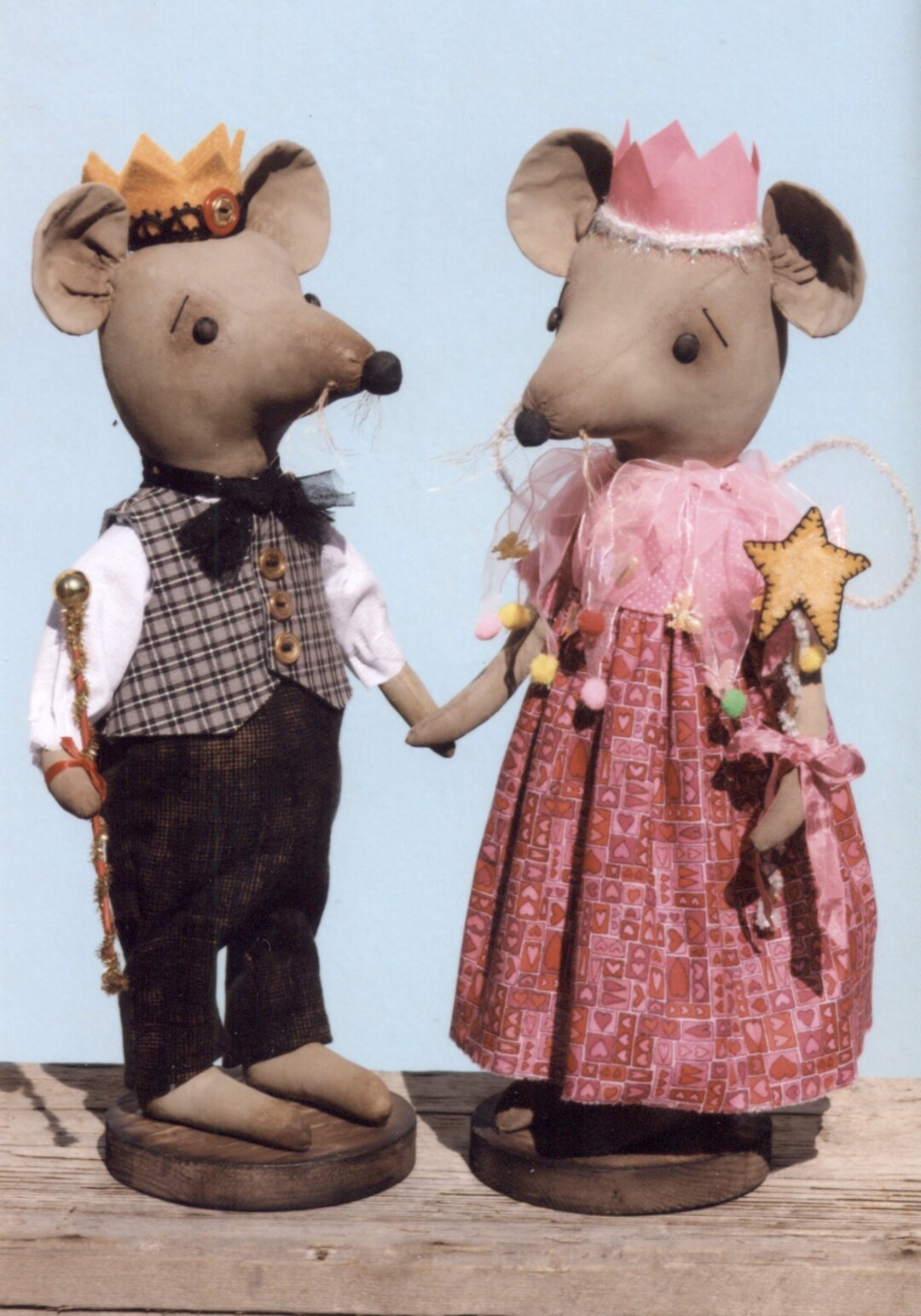 Primitive PATTERN Country Standing Mice Princess & Prince and Sam and ...