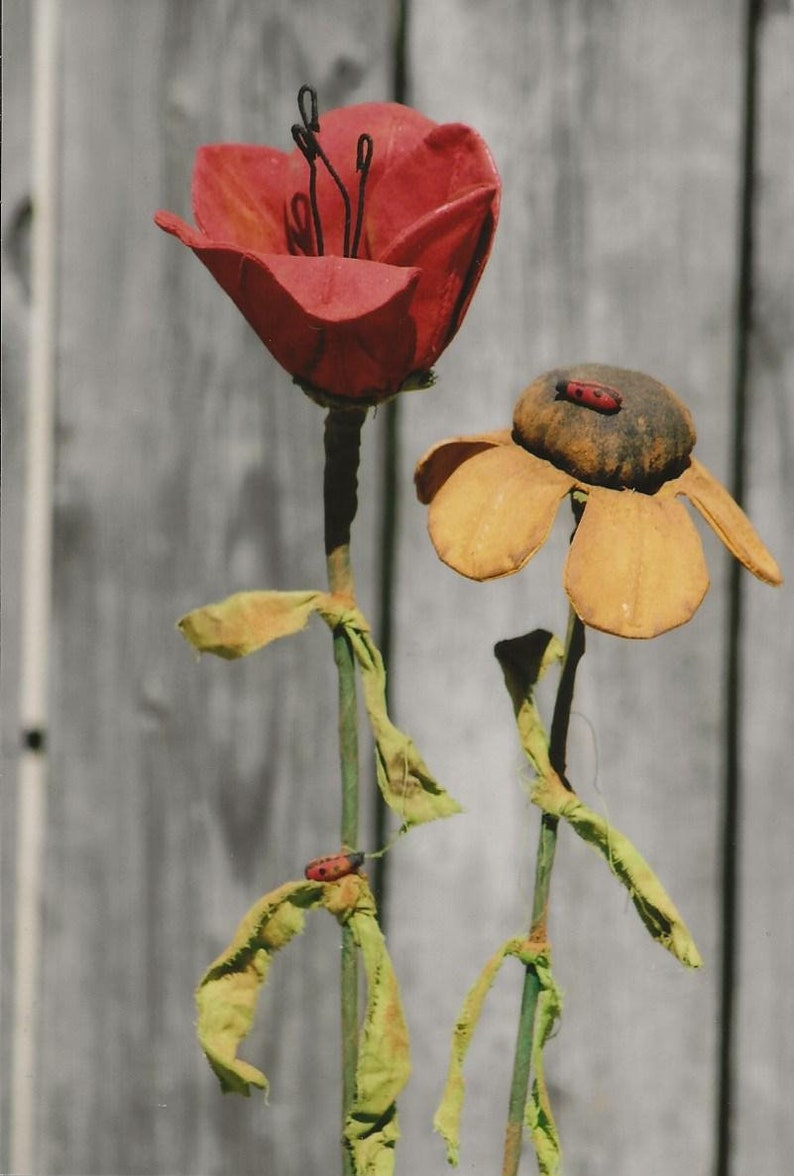 Primitive Garden Flowers Epattern - Etsy