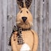 Primitive PATTERN Standing Big Boy Bunny - Etsy