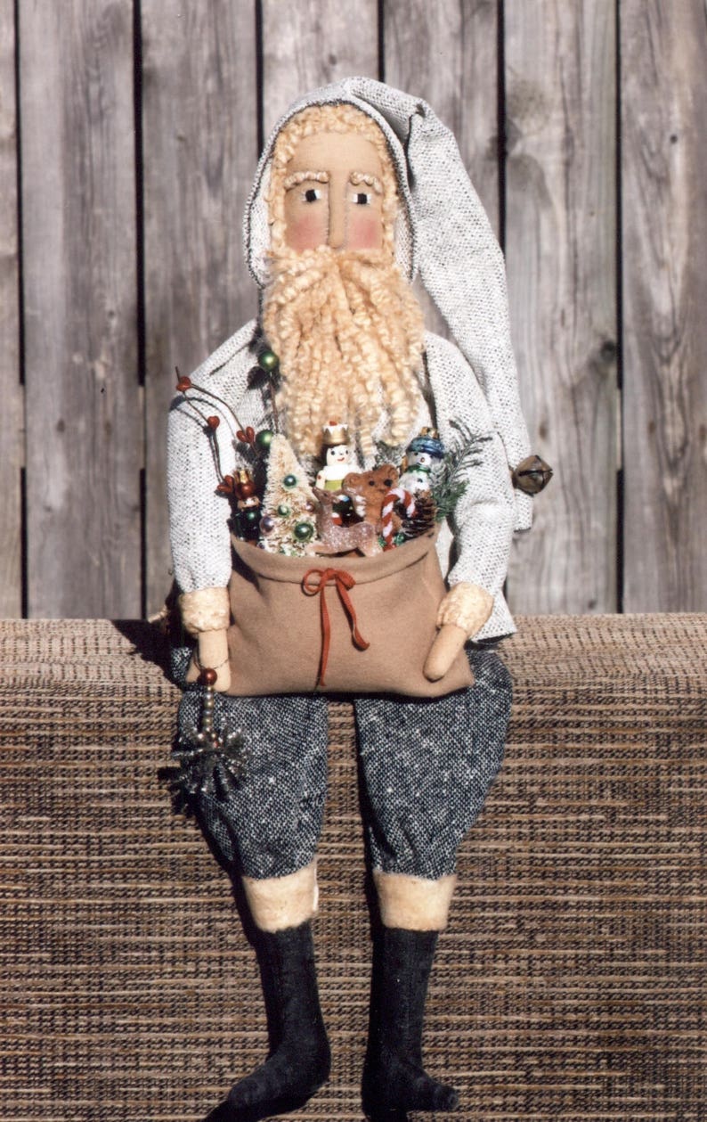 Primitive PATTERN Santa Folk - Etsy