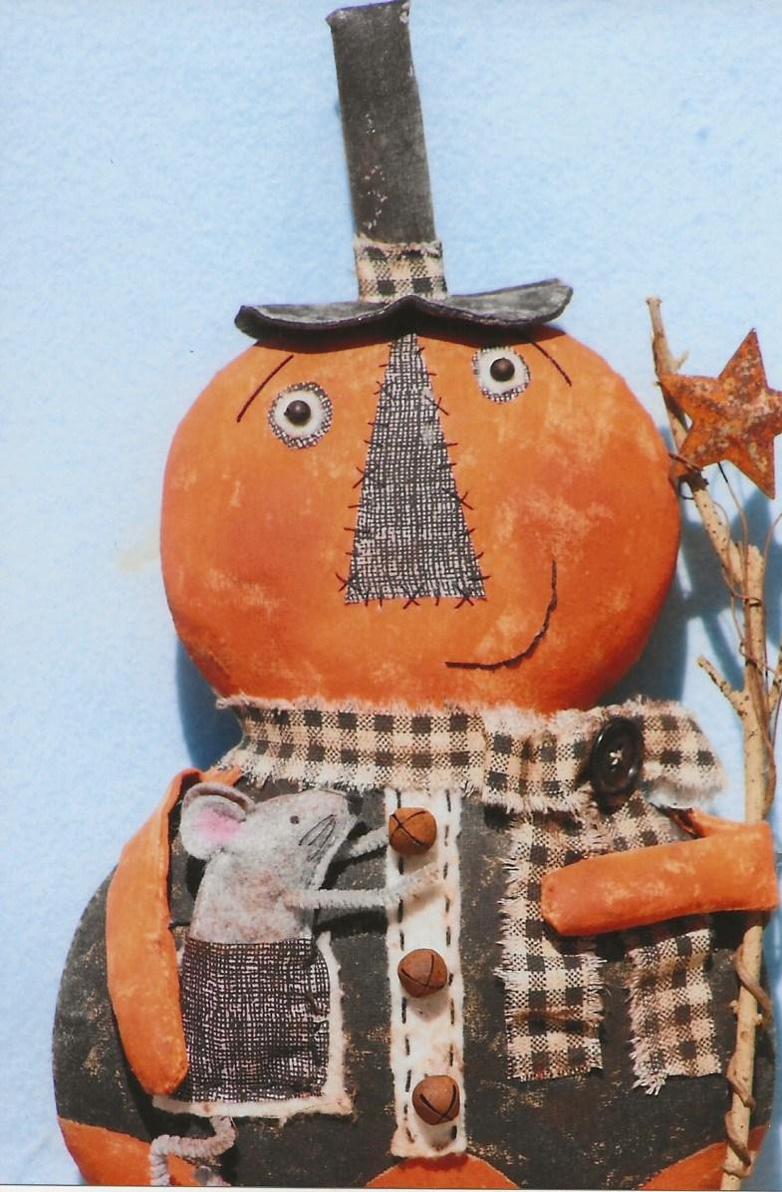 Primitive PATTERN Seasonal Men: Pumpkin Man and Scarecrow - Etsy