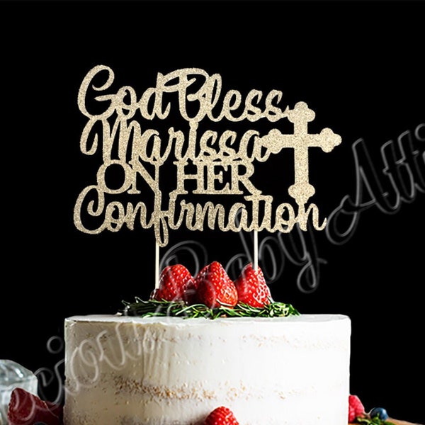 Confirmation Cake Topper - Etsy