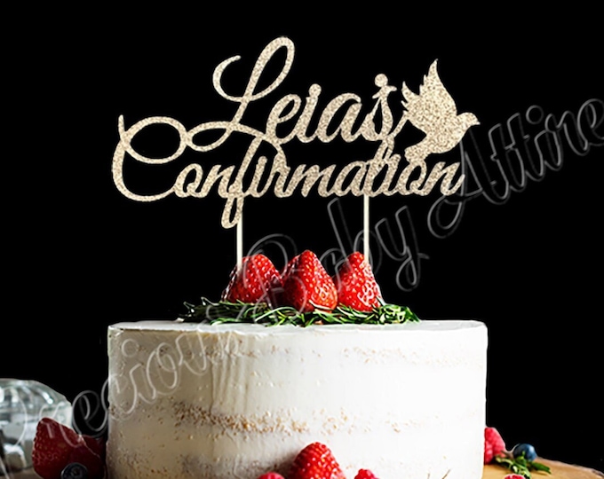 On Your Confirmation Cake Topper, Confirmation Cake Topper, Holy ...