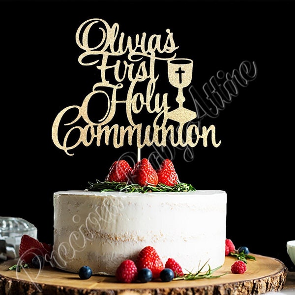 1st Communion Cake Topper - Etsy