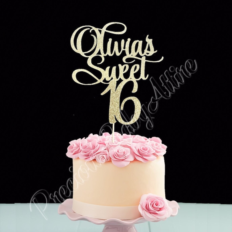 16th Birthday Cake Topper - Etsy
